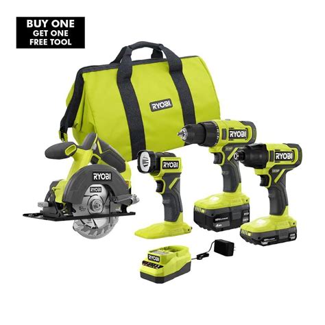 Ryobi One V Cordless Tool Combo Kit