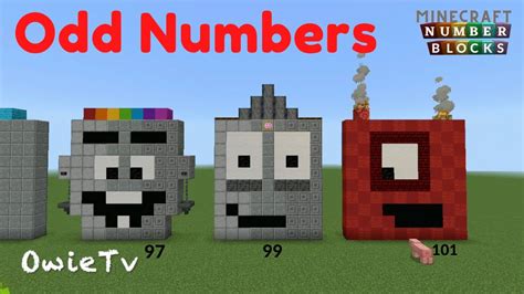Numberblocks Minecraft Odd Numbers Learn To Count Counting Songs Math