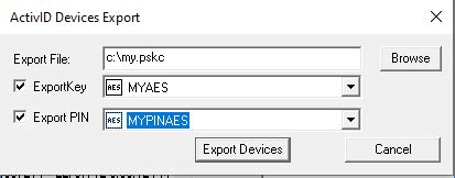 Export Initialized Devices ActivID Device Initialization Tool HID Global