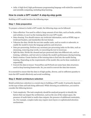 How To Build A GPT Model Pdf Web Development Internet