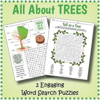 Types Of Trees Word Search Puzzle By Puzzles To Print TpT