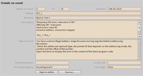 Tia Portal Plc Failed To Start Using The Diagnostics Buffer Plc And Automation With Liam Bee