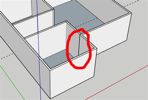 External Wall Internal Wall Intersection Deleting Line Pro SketchUp Community