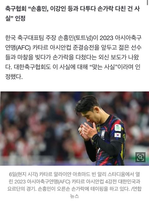 손흥민 이강인 맞짱 직전까지 감 ㄷㄷ 유머 움짤 이슈 에펨코리아