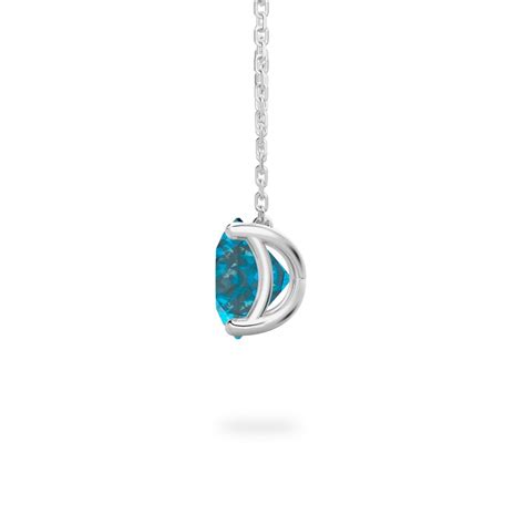 December Birthstone Necklace London Blue Topaz Ripple Do Amore
