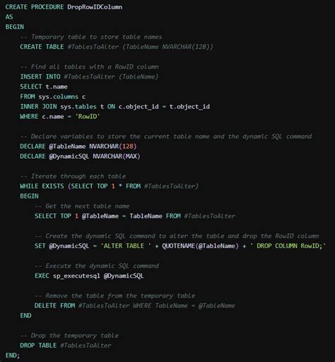 John Sharpe On Linkedin Gpt4 Prompt Please Write A Sql Server Function To Iterate Thru All Tables John Sharpe On Linkedin Gpt4 Prompt Please Write A Sql Server Function To Iterate Thru All Tables