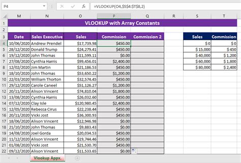 Vlookup With Array Constants Data Analytics