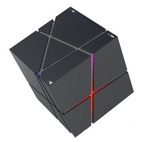 Qone Cube Ai Smart Voice Controlled Bluetooth Speaker Rgb Light Mini
