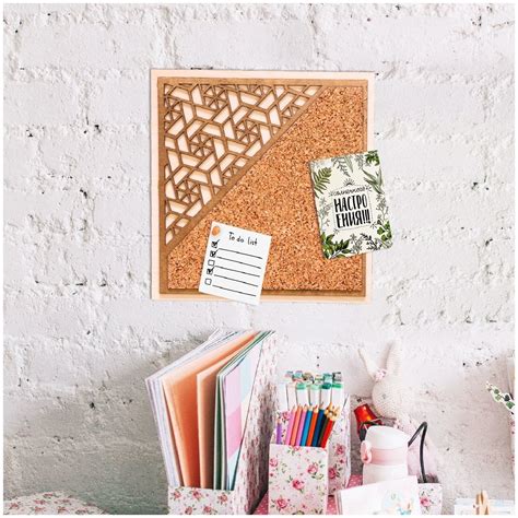 Пробковая доска на стену для заметок 71 фото