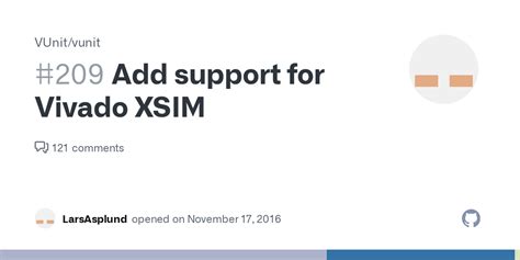 add support for vivado xsim · issue 209 · vunit vunit · github