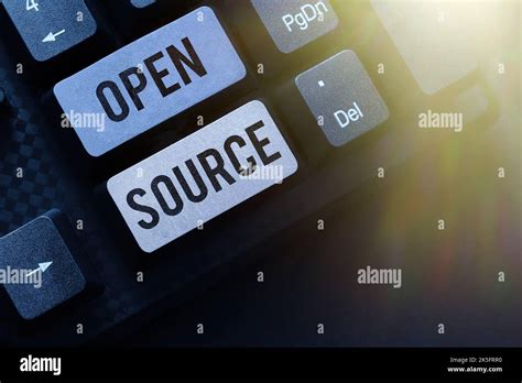 Sign Displaying Open Source Business Overview Contains The Source Code