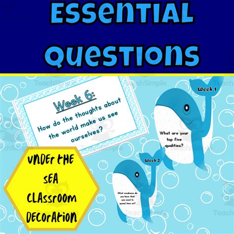 Under The Sea Essential Questions Wave Edition By Teach Simple Under The Sea Essential Questions Wave Edition By Teach Simple