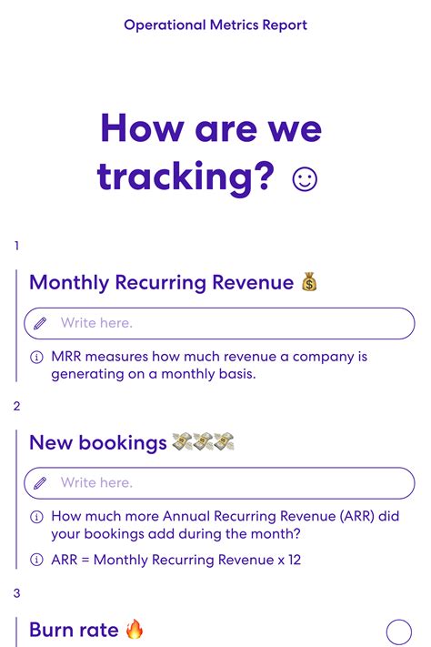 Operational Metrics Report