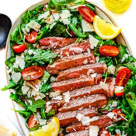 Steak Salad Recipe Grill Or Stovetop Wholesome Yum