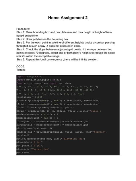 Home Assignment 2 Pdf