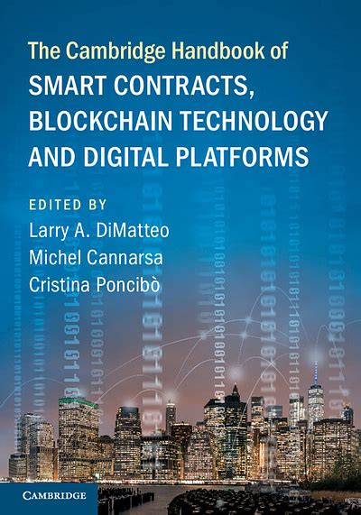 The Cambridge Handbook Of Smart Contracts Blockchain Technology And