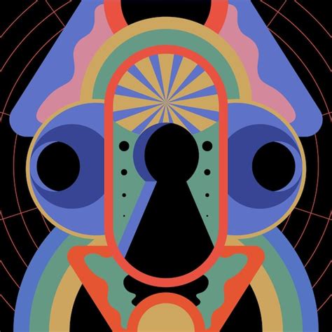Premium Vector Psychedelic Groovy Abstract Retro Vintage Vector Illustration