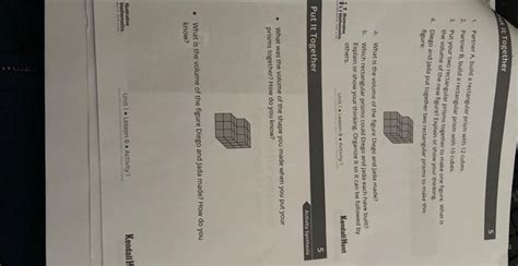 Solved 1 Partner A Build A Rectangular Prism With 12 Tubes Chegg Com