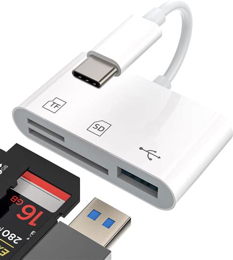 Amazon タイプc Usb 変換アダプターusb C To Usb A マイクロsd Sdカードリーダー 3 In 1 Type C アダプタotg 3 0ケーブル