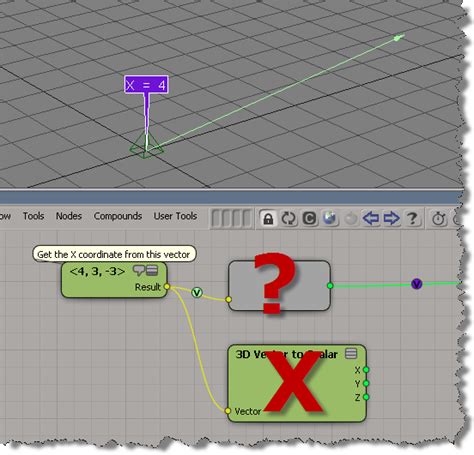 Pop Quiz Get X Coordinate Out Of A Vector Without Using A Conversion Node EX SI