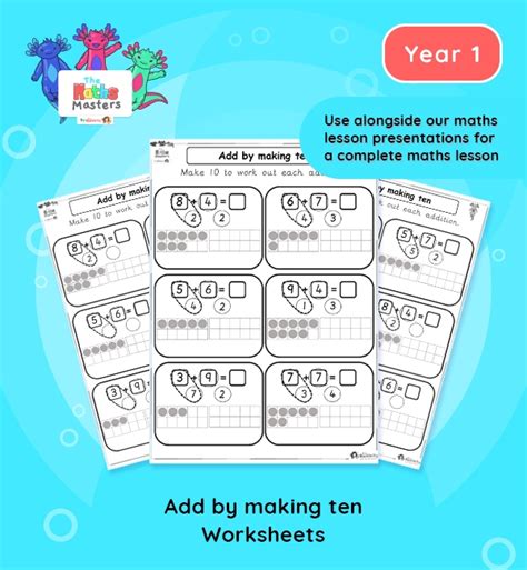 Adding By Making 10 Worksheets Year 1 Addition Strategy