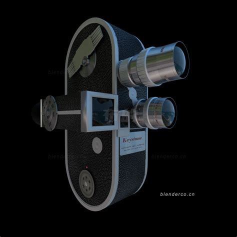 Blender老式录像机相机照相机模型09 Blender布的