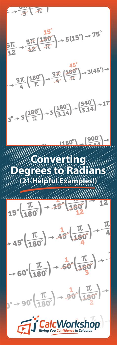 How To Convert Radians To Degrees 21 Amazing Examples