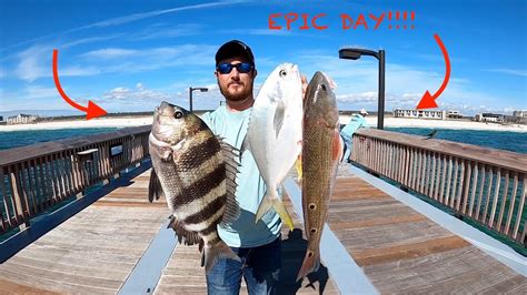Fishing The New Alabama Gulf State Park Pier Youtube