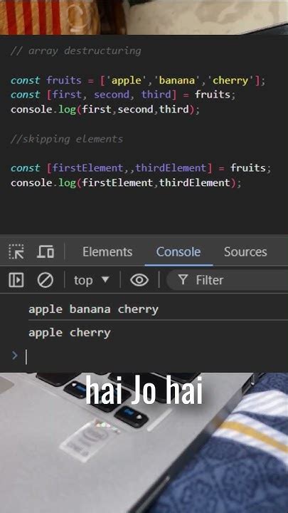 Day 15 Array Destructuring Explained In 1 Minute 🚀webdevelopment Codingjourney Javascript