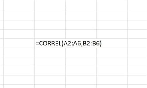comment utiliser la fonction correl dans excel