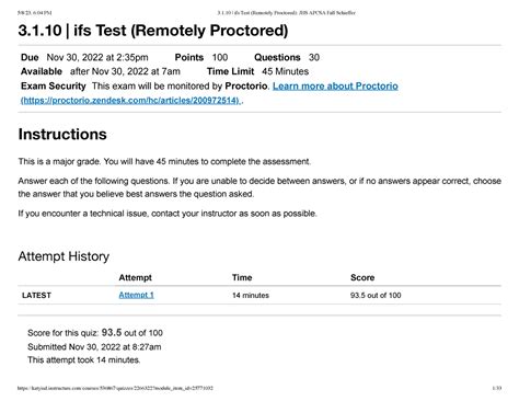 3 1 10 Ifs Test Remotely Proctored JHS Apcsa Fall Schieffer 3 1