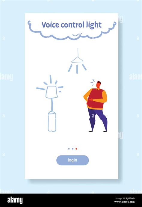 Smarthome Modern Lamp Controlled By Man Smart Light Recognizes Commands