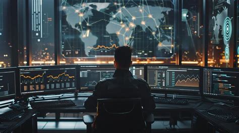 Data Scientist Analyzing Big Data Premium Ai Generated Image