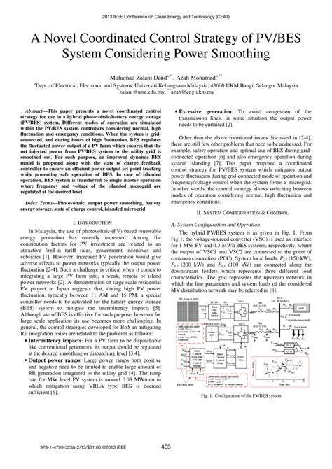 Pdf A Novel Coordinated Control Strategy Of Pvbes System Considering Power Smoothing