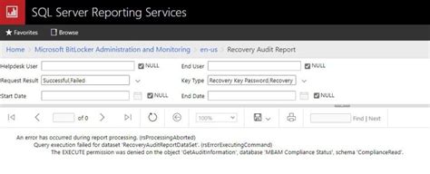 Error Has Occurred During Report Processing Rsprocessingaborted