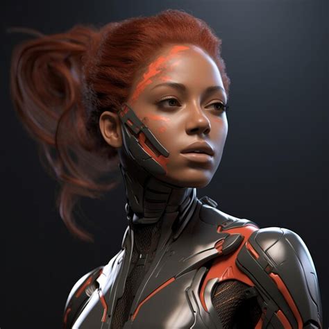 Premium Photo Realistic Cgi Fashion Model Portrait Of Alijah In Unreal Engine 5 Style