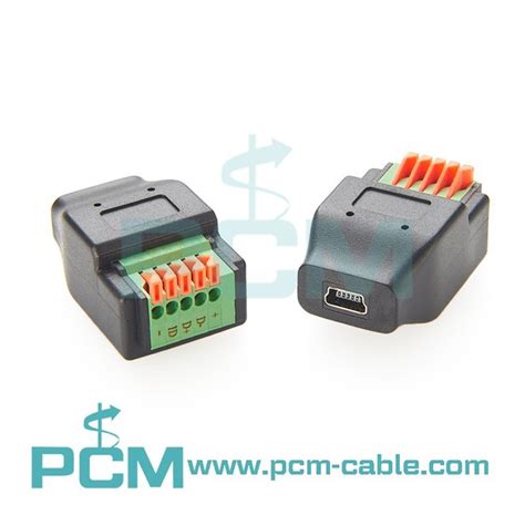 กำหนดเอง USB Mini B หญงซอกเกตซพพลายเออรบลอกเทอรมนล พนผผลต ใบเสนอราคาขายสง