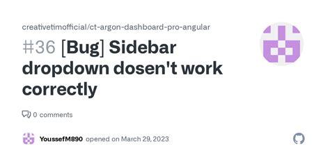 Bug Sidebar Dropdown Dosen T Work Correctly Issue Creativetimofficial Ct Argon