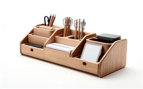 Premium Ai Image Office Clutter Solution On White Background