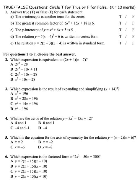 Solved TRUE FALSE Questions Circle T For True Or F For Chegg Com