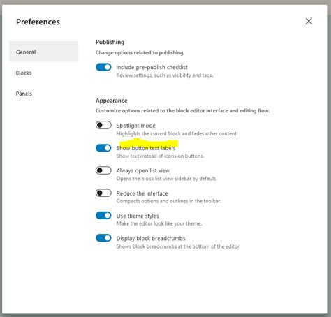 Accessibility Issue With The Overlay Functionality · Issue 44115 · Wordpressgutenberg · Github