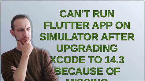 Cant Run Flutter App On Simulator After Upgrading Xcode To 143 Because Of Missing Libarclite