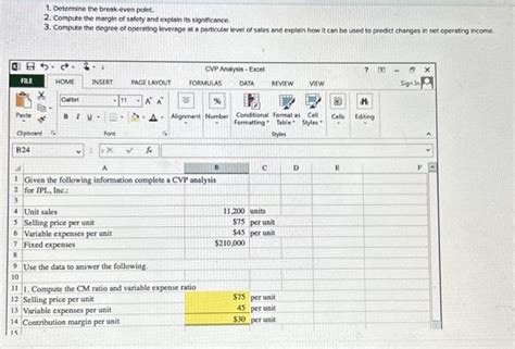 Solved Determine The Break Even Point Compute The Chegg