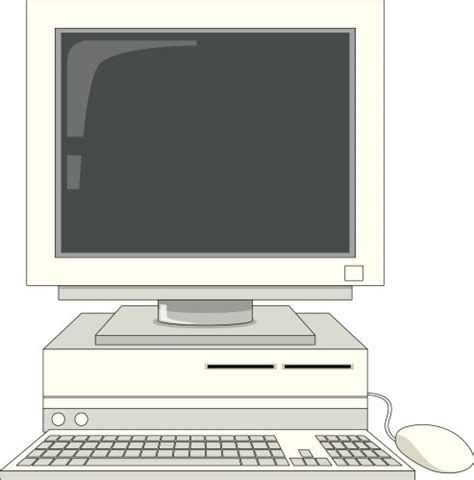 Old Computer Royalty Free Vector Image VectorStock