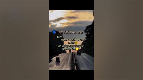 🗣️পড়ালেখা কেমন চলছে Me কিসের লেখা কিসের পড়া গো☺️ও ধাই মা কিছুই ভালো লাগে না আমার ধাই মা 🙃