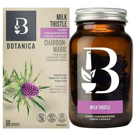 Milk Thistle Supplements Liquid Capsules Seeds Walmart Canada
