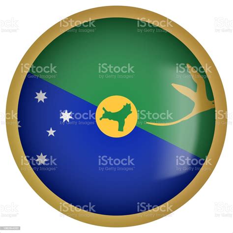 골드 프레임 크리스마스 섬 3d 둥근 플래그 버튼 아이콘 0명에 대한 스톡 벡터 아트 및 기타 이미지 0명 3차원 형태 국가 관광명소 Istock