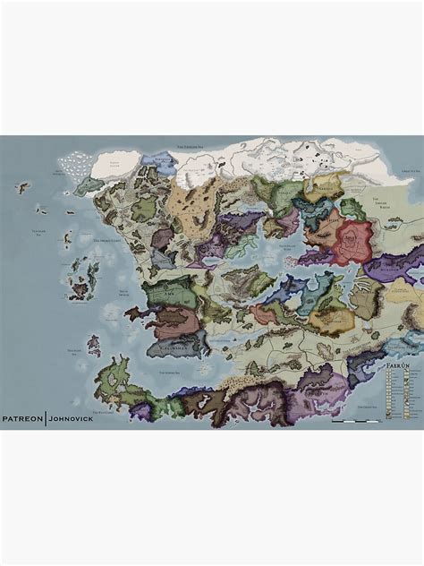Dnd Faerun Map Hexes Poster For Sale By Johnovick Redbubble