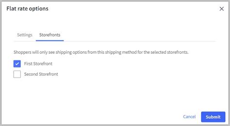Shipping Method Settings For Multi Storefront Stores Bigcommerce