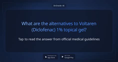 What Are The Alternatives To Voltaren Diclofenac 1 Topical Gel